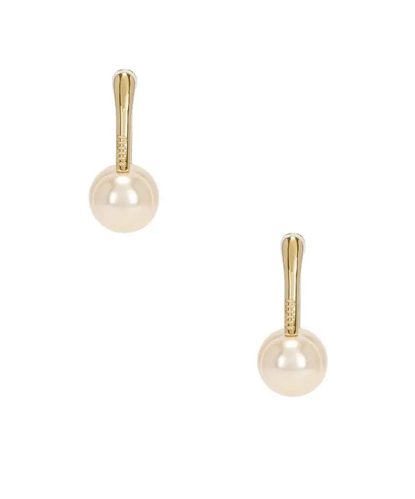Miu Miu Faux Pearl Drop Earrings
