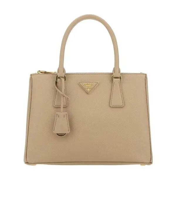 Prada Galleria Medium Saffiano Leather Handbag - Sand-colored