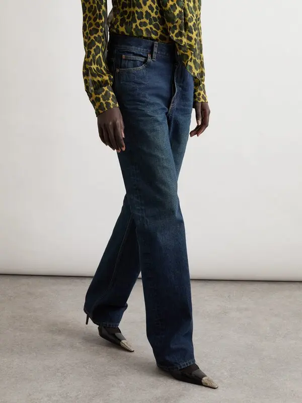 Saint Laurent Nico Low-rise Jeans