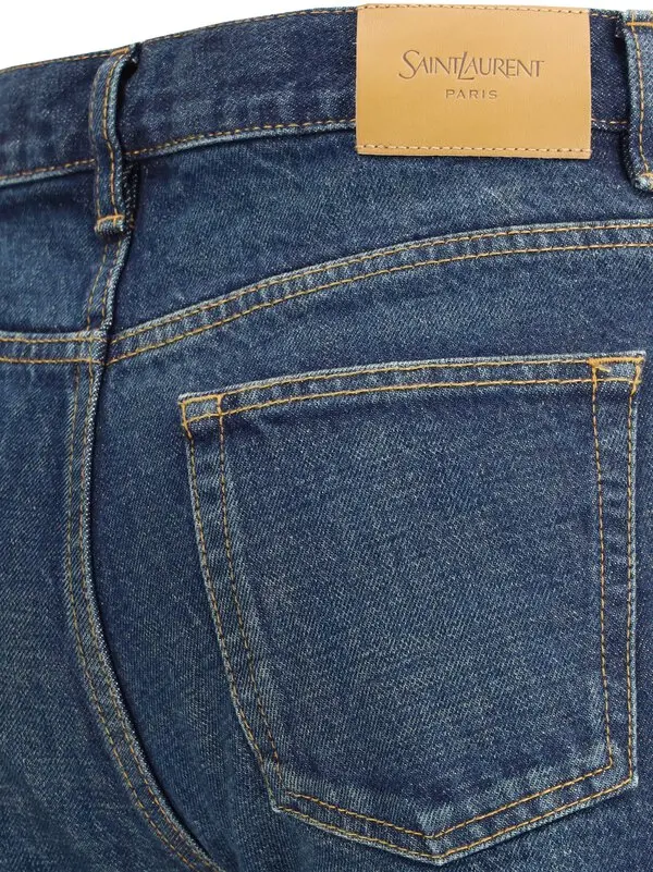 Saint Laurent Nico Low-rise Jeans