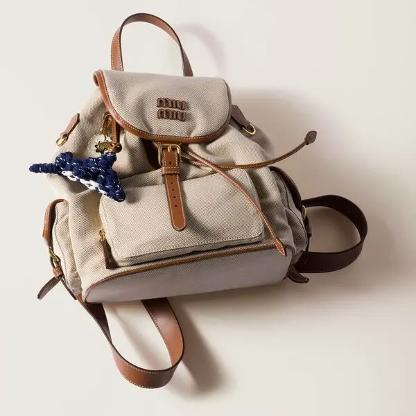 Miu Miu Cord And Leather Charm