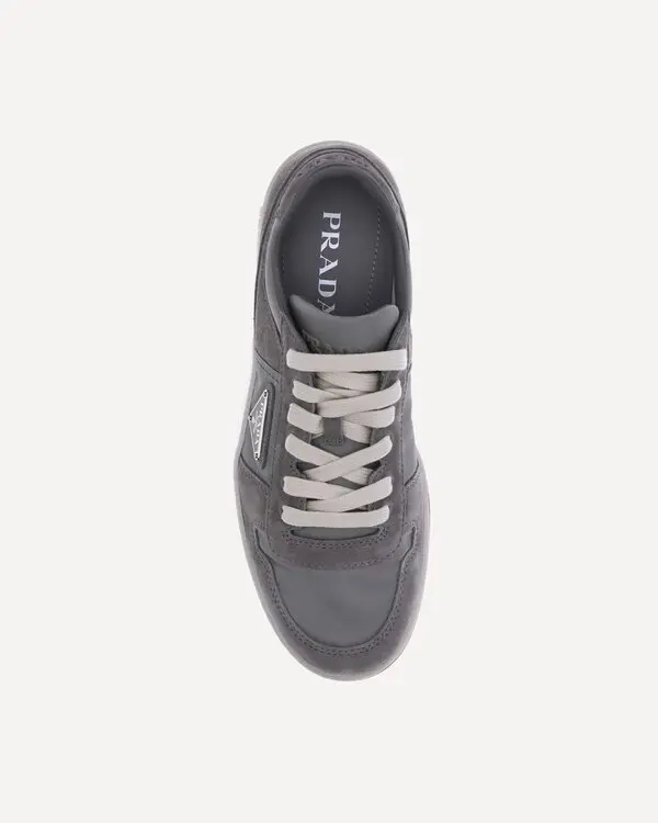 Prada Downtown Lace-up Sneakers - Black