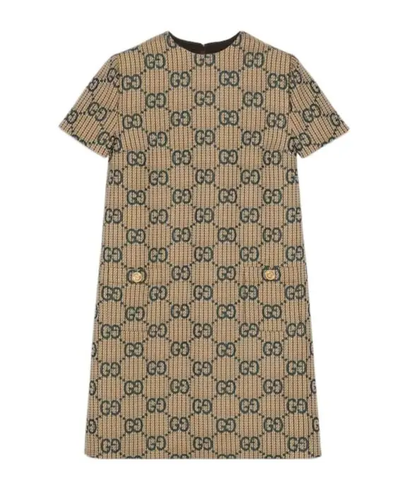 Gucci Gg Striped Crewneck Dress - No
