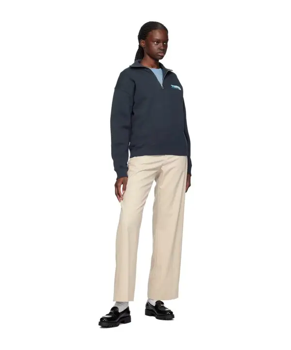 Maison Kitsuné Half-zip Logo Sweatshirt