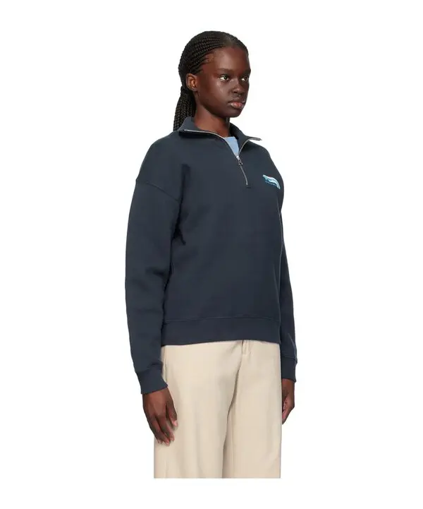 Maison Kitsuné Half-zip Logo Sweatshirt