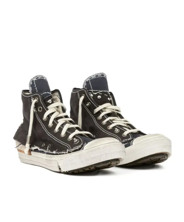 MAISON MARGIELA Distressed Lace-up High-top Sneakers