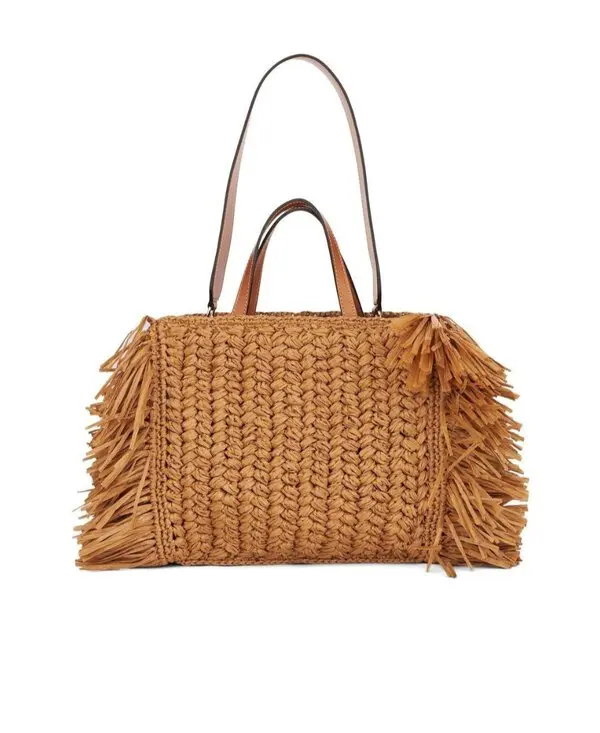 Etro Logo Patch Fringed Edge Tote Bag