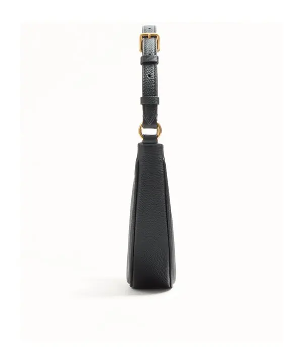 Valentino Garavani Vlogo Signature Zip-up Mini Shoulder Bag - Black