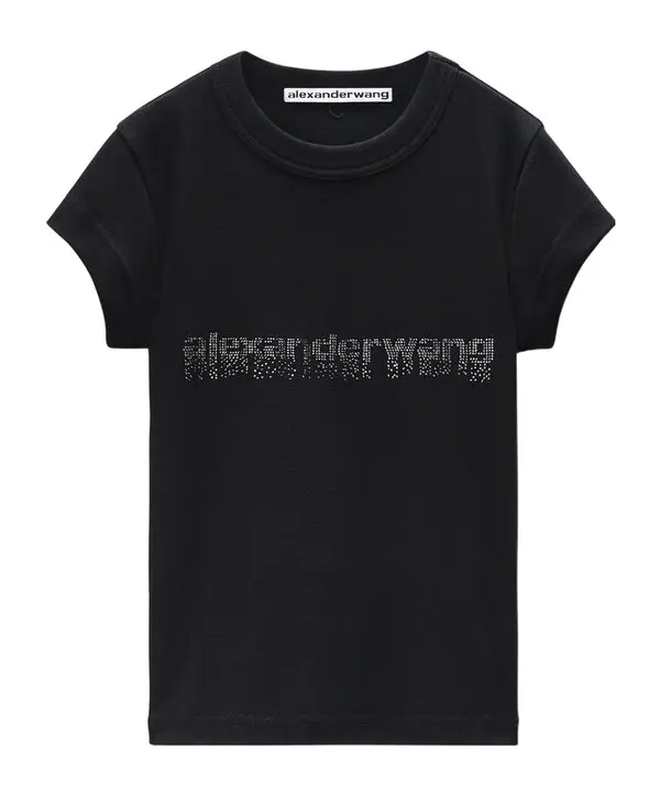 Alexander Wang Logo-embellished Crewneck T-shirt - Black