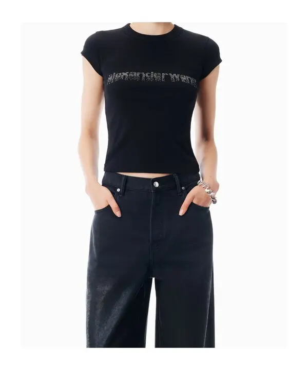 Alexander Wang Logo-embellished Crewneck T-shirt