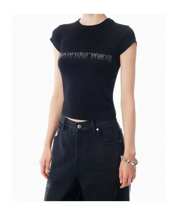 Alexander Wang Logo-embellished Crewneck T-shirt
