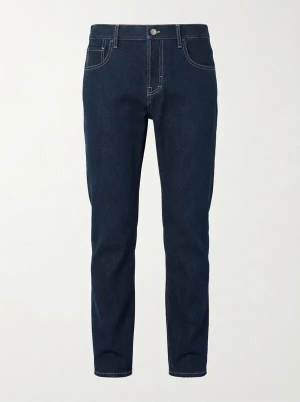 Gucci Stitch Detailed Tapered Jeans - Black