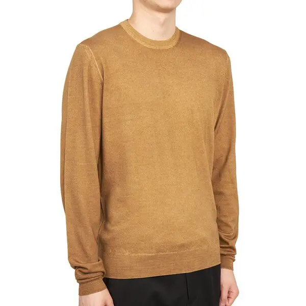 DRUMOHR Crew Neck Merino Wool Jumper - Nude