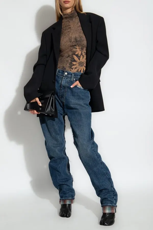 MAISON MARGIELA Vintage Checkered Detailed Jeans