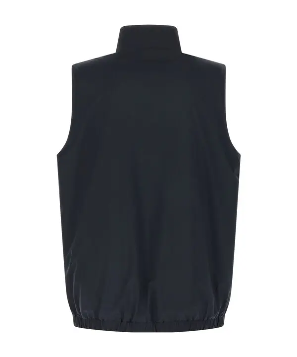 Kiton Reversible High Neck Vest - Blue