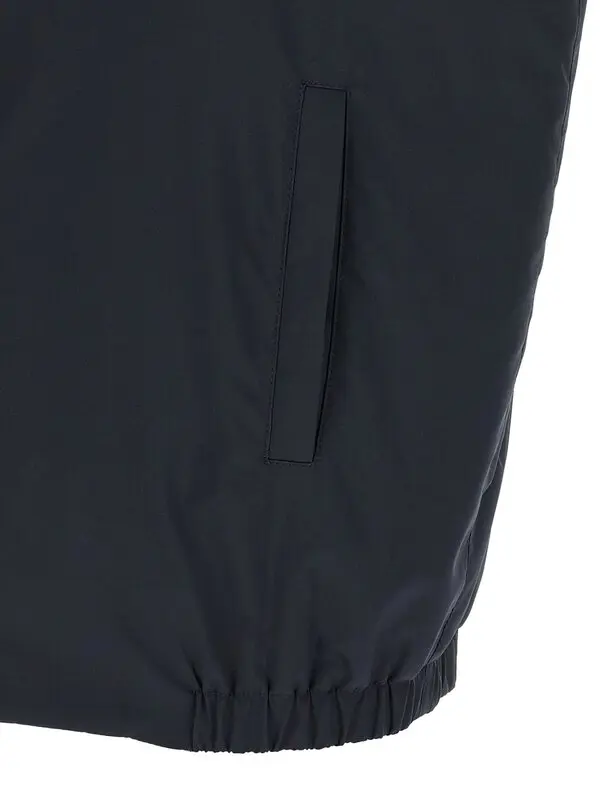 Kiton Reversible High Neck Vest - Blue