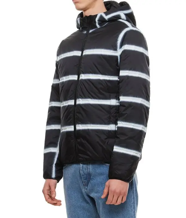 Givenchy Striped Puffer Jacket With Hood