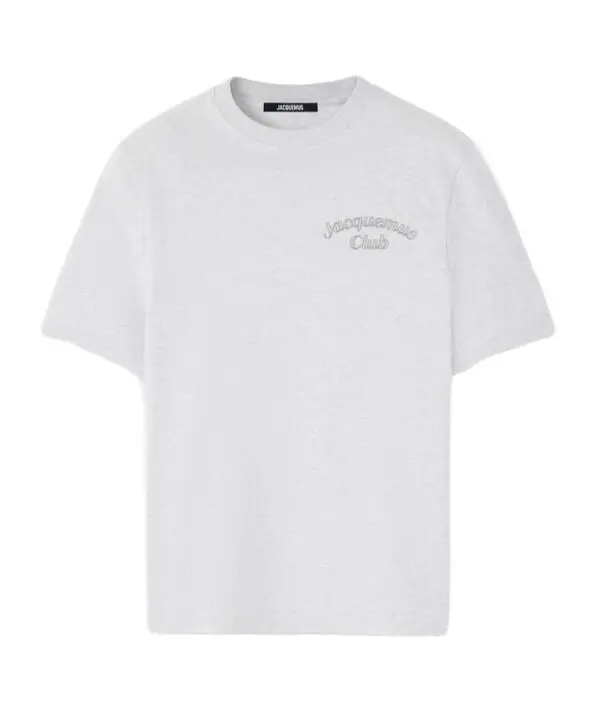 Jacquemus Logo Embroidered Crewneck T-shirt - White