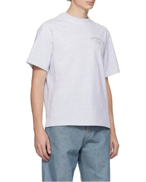 Jacquemus Logo Embroidered Crewneck T-shirt - White