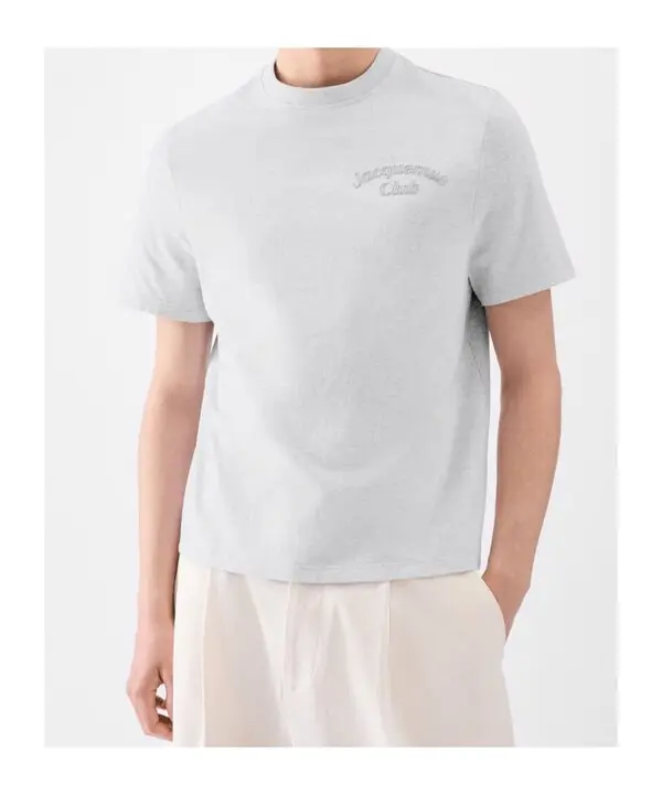 Jacquemus Logo Embroidered Crewneck T-shirt - White