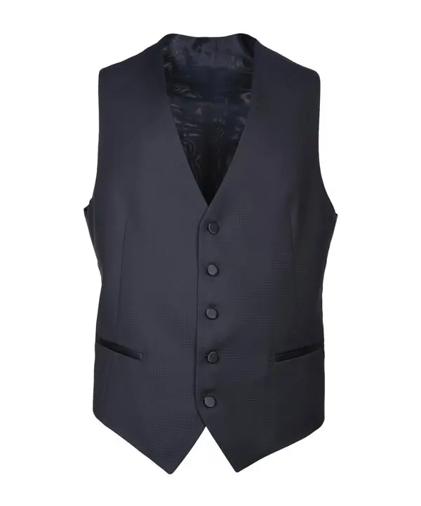 Tagliatore Three Piece Tailored Suit - Black
