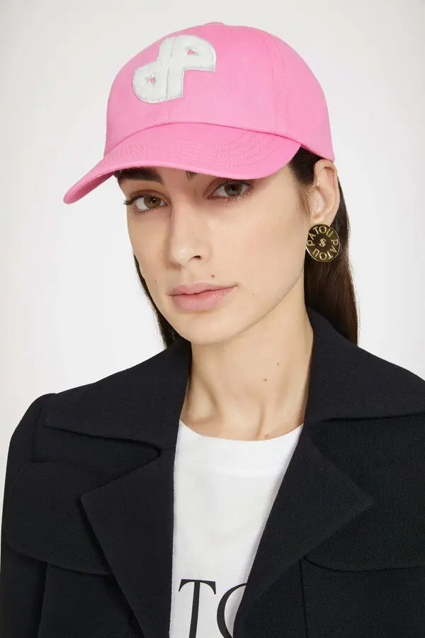 PATOU Jp Logo Patch Baseball Cap - Pink