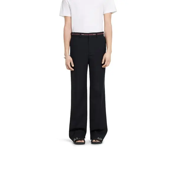Gucci Wool Pants With Selvedge Detail