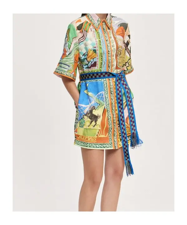 ALEMAIS Lucky Pace Shirt Dress