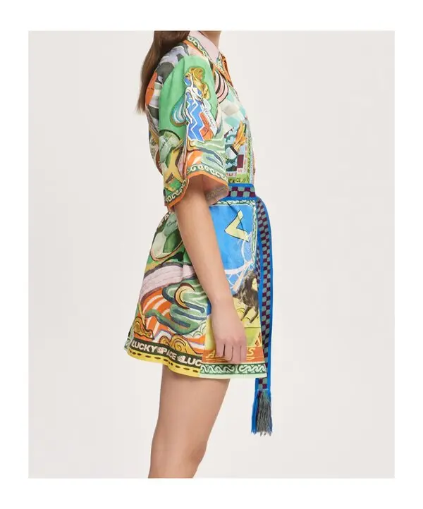 ALEMAIS Lucky Pace Shirt Dress