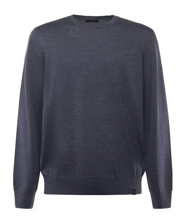 FAY Crew Neck Knitwear - Black