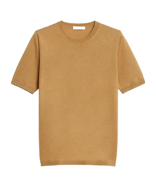 Max Mara Warren Crewneck Knitted Top - Camel