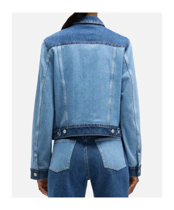 7 For All Mankind Buttoned Denim Jacket - Blue