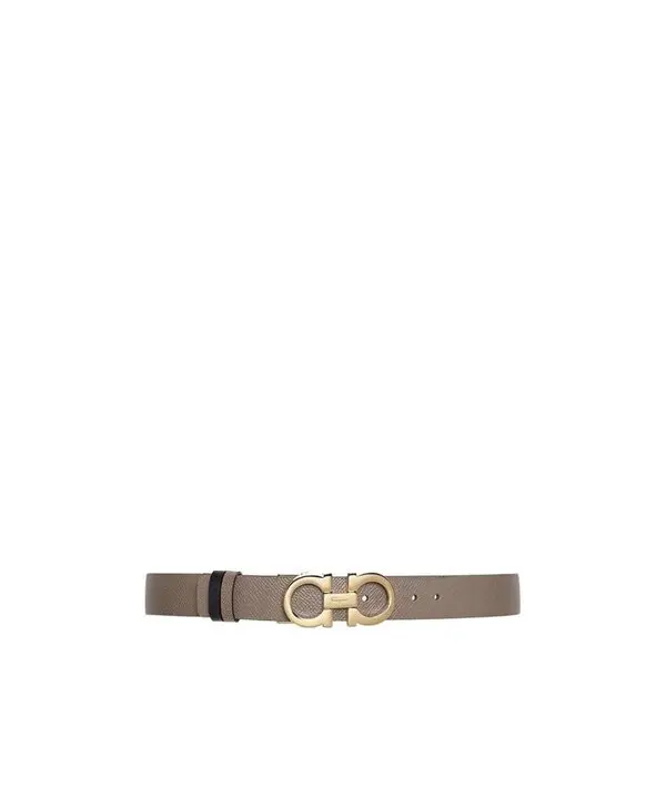 FERRAGAMO Logo Buckle Double-sided Waist Belt - Multicolor