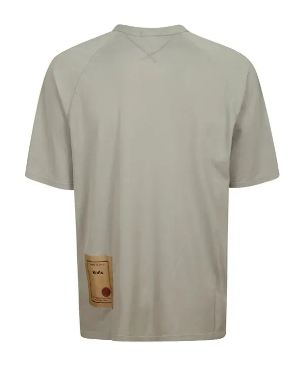 TEN C Logo-patch Crew-neck T-shirt - Gray