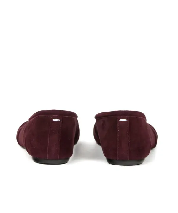 MAISON MARGIELA Bow Embellished Tabi Ballet Flats - Brown