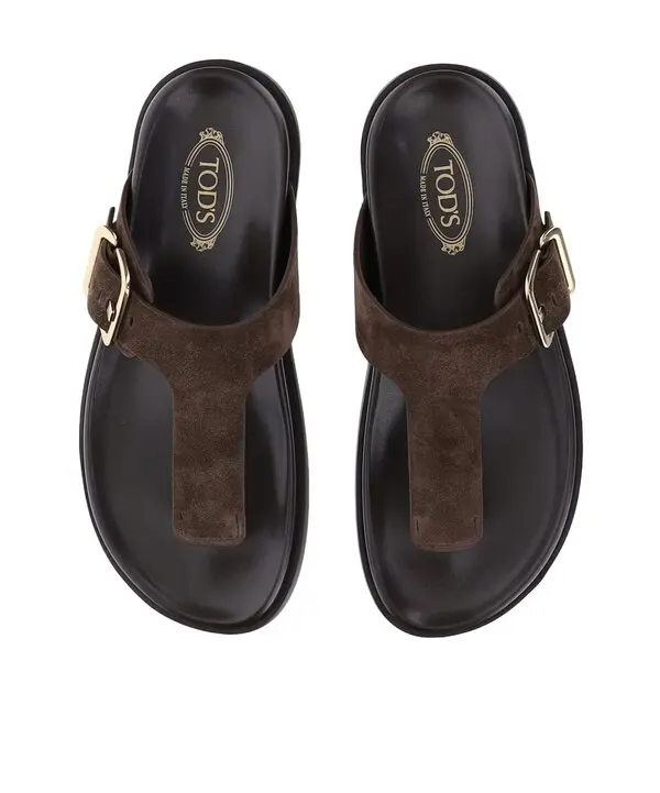 TOD'S Buckled Thong Sandals