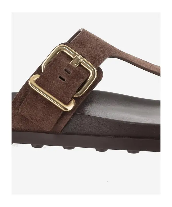 TOD'S Buckled Thong Sandals