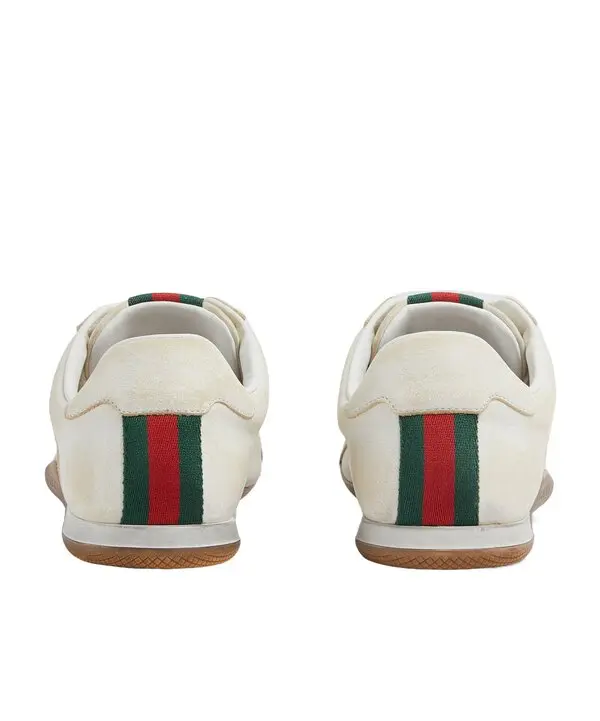 Gucci Shift Low-top Sneakers In Washed Leather