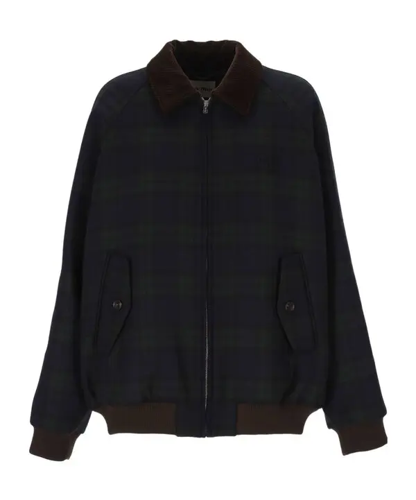 Miu Miu Checked Twill Blouson Jacket - Black