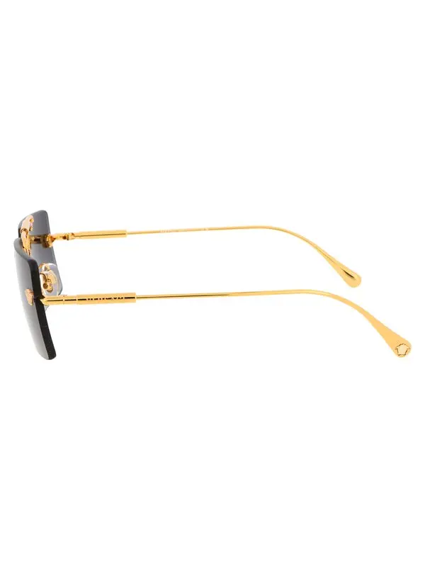 Versace Rectangular Frame Sunglasses - Black