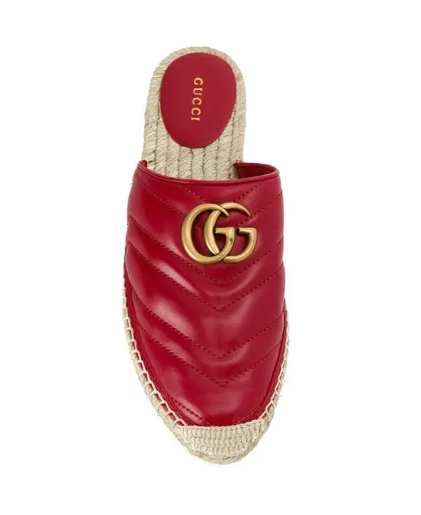 Gucci Double G Quilted Espadrilles