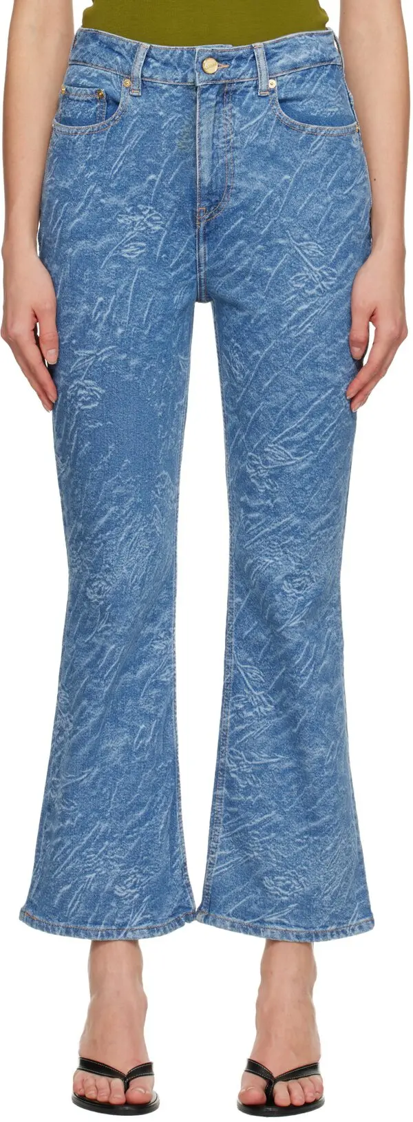 GANNI Flared Leg Jeans