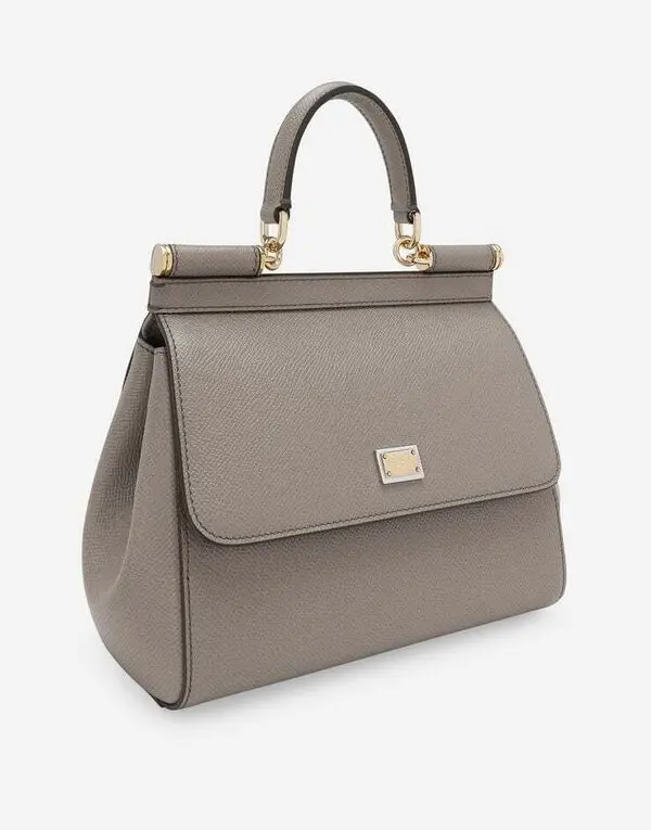 Dolce & Gabbana Sicily Medium Shoulder Bag - Beige