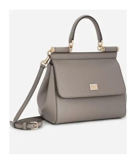 Dolce & Gabbana Sicily Medium Shoulder Bag - Beige
