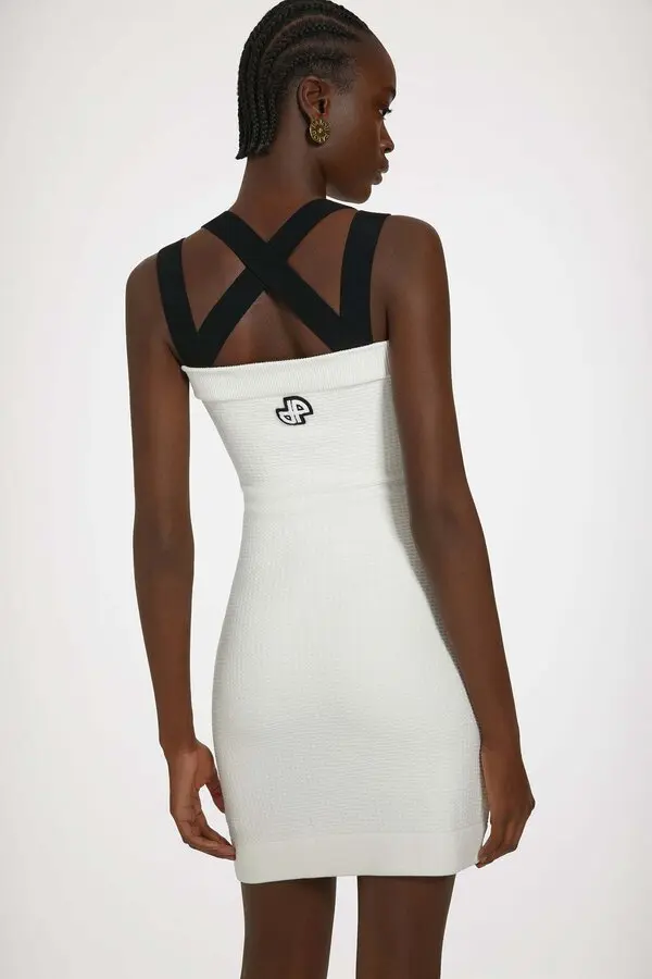 PATOU Cross Strap Mini Dress