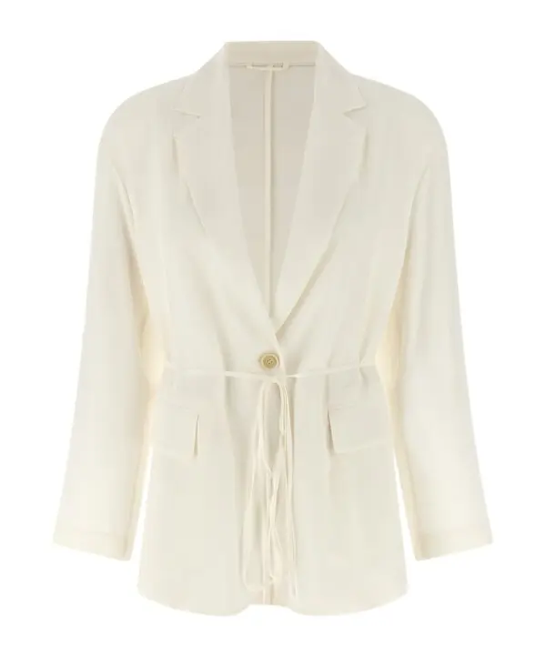Brunello Cucinelli Single-breasted Tie-waisted Blazer - No