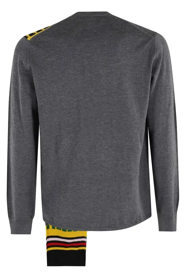Comme Des Garçons Graphic Pattern Long-sleeved Sweater