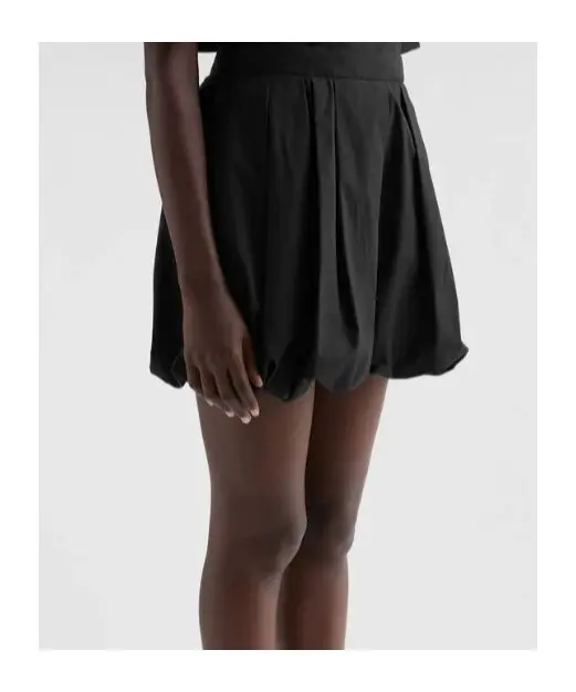JIL SANDER Poplin Balloon Shorts - Black