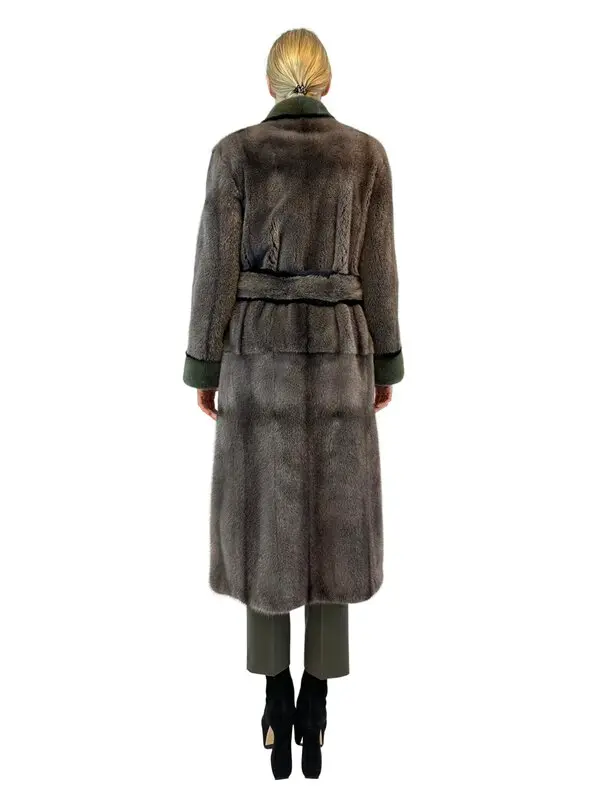 LISKA Long-sleeved Fur Coat
