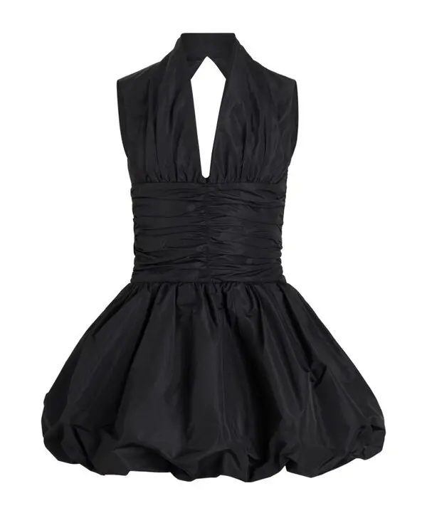 PATOU Ruched Halterneck Mini Dress
